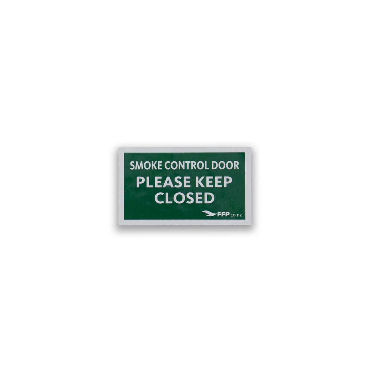 Smoke Control Door - Please Keep Closed Sign | FFP Canterbury Ltd